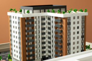 Sky Tower – Residential Building Scale Model | Architectural Models
