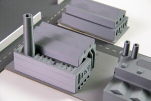 3D Printed Factory Model | Architectural Model Makers