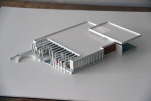 Restaurant – White Architectural Model | Architectural Models