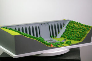 Water Dam model | Architectural Models
